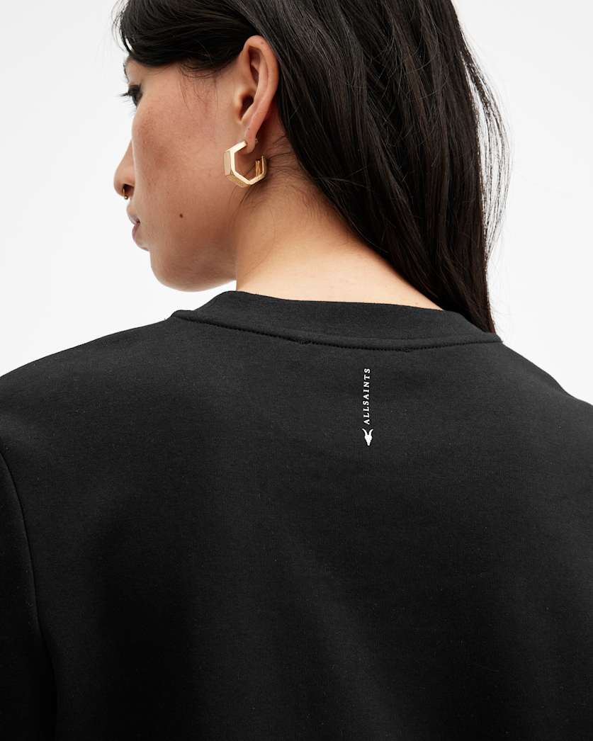 Lisa Crew Neck Short Sleeve T-Shirt Black | ALLSAINTS